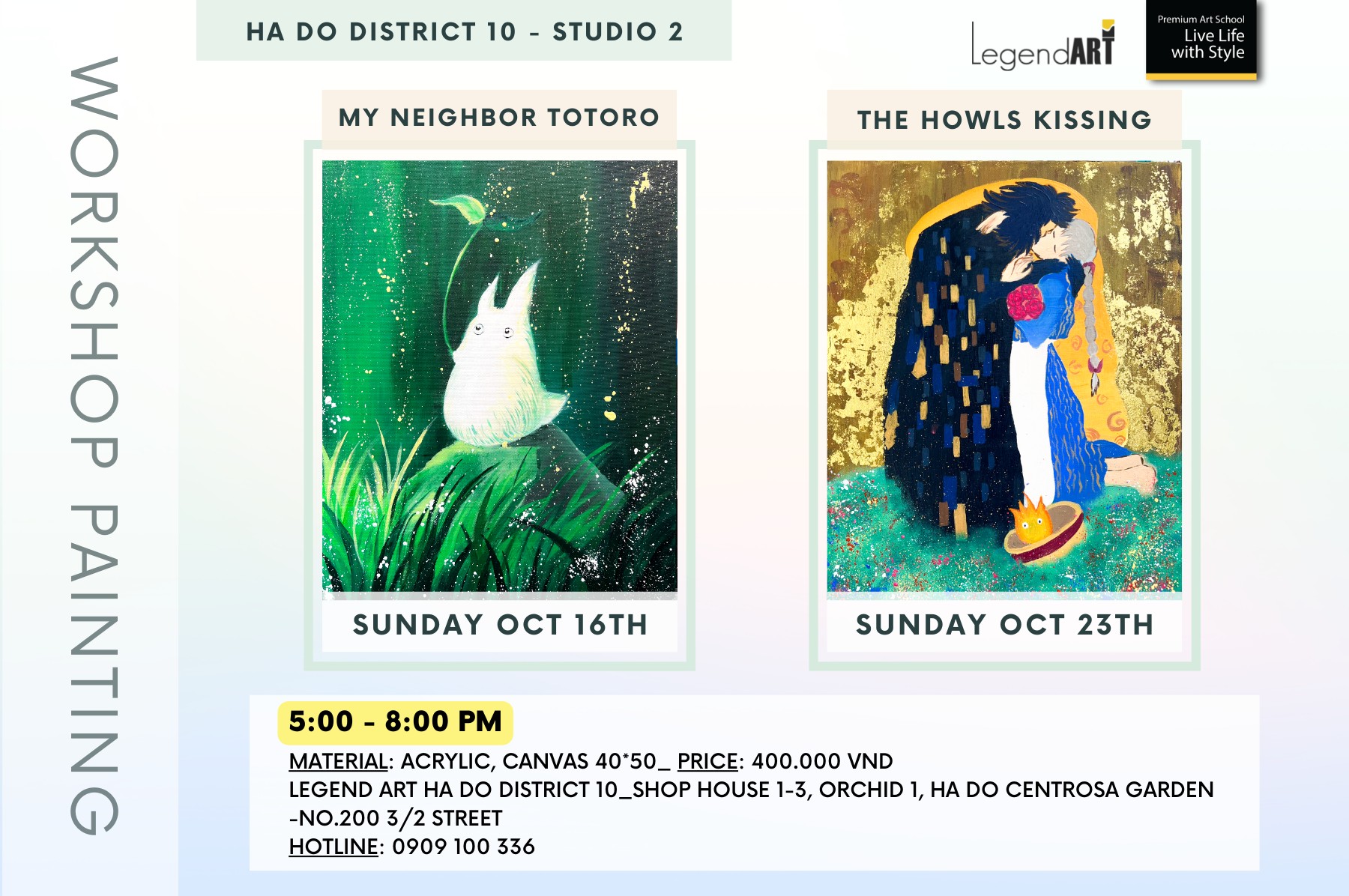 LEGEND ART HA DO CENTROSA - ACRYLIC ART WORKSHOPS. 5PM, 16/10/22 - 23 ...